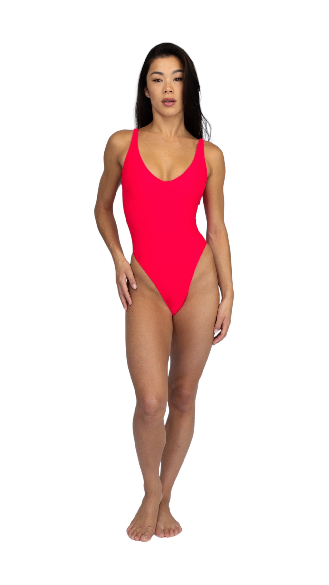 Backless Lace Up Cheeky One Piece Swimsuit | Jobee